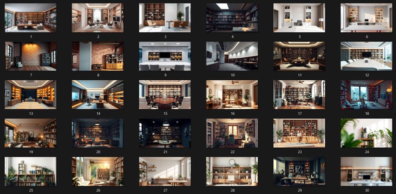 30 Office Wall Shelving Zoom Background Bundle, Virtual Zoom Background ...