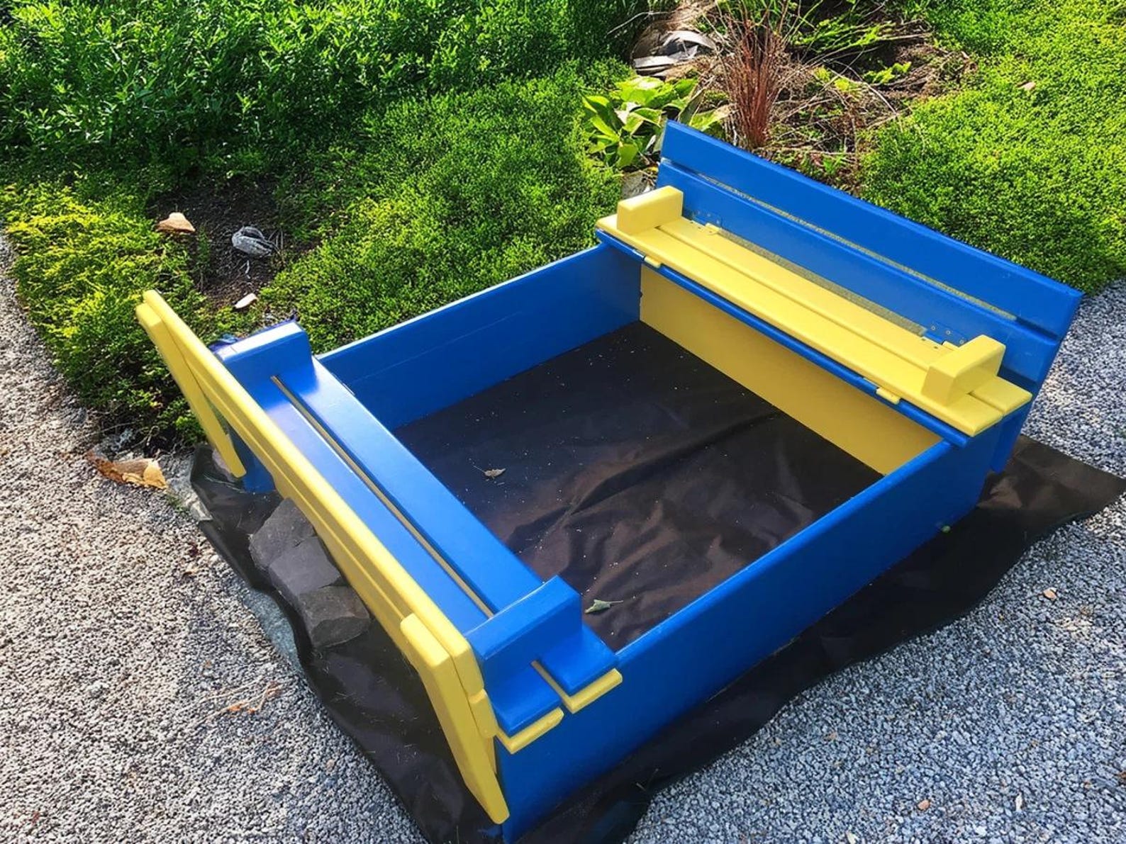 Kids Sandbox Plans With Build-in Seats - Step by Step Instructions DIY ...