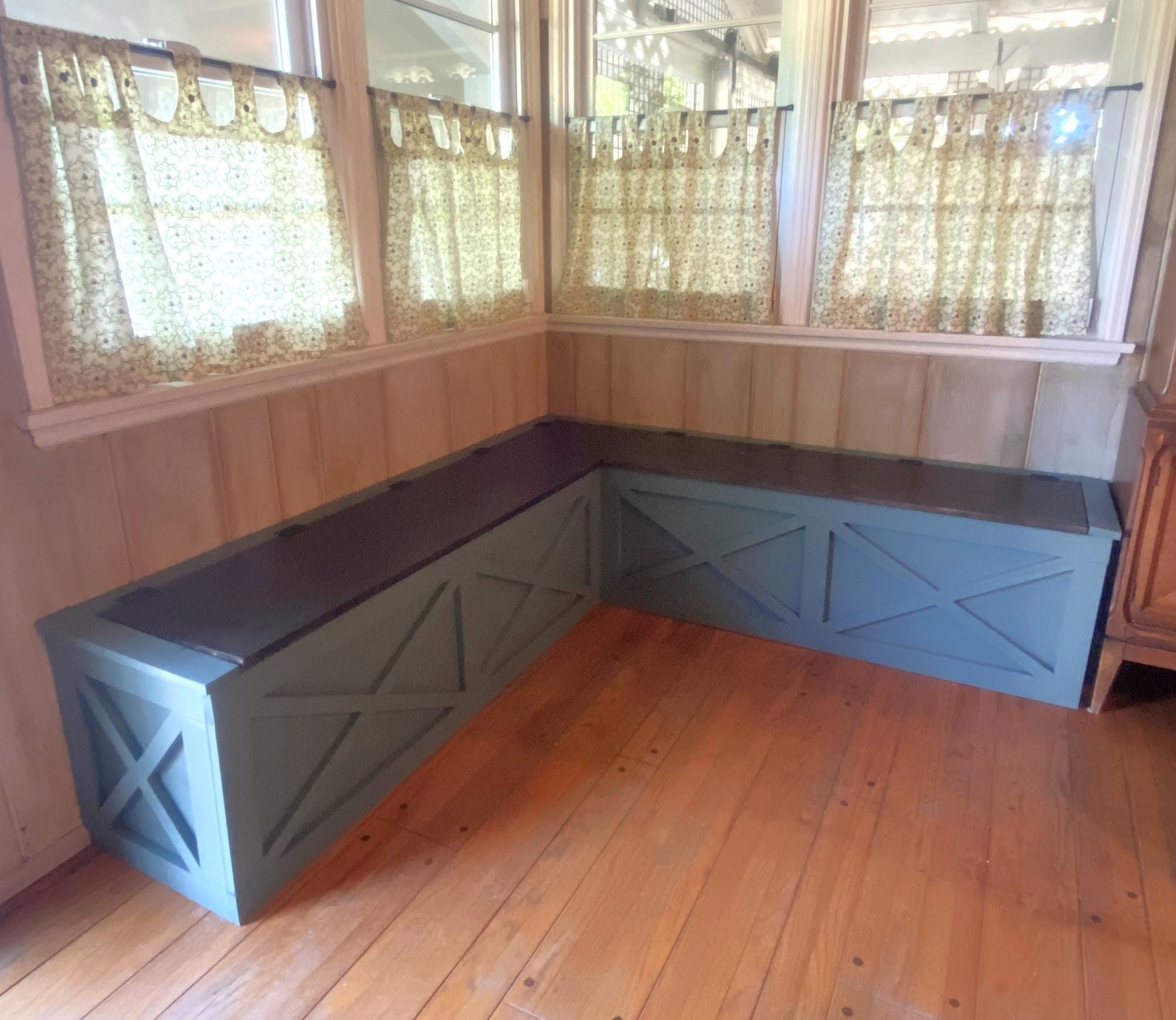 Diy L Shape Storage Bench Plans With Full Instructions - Easy Build ...
