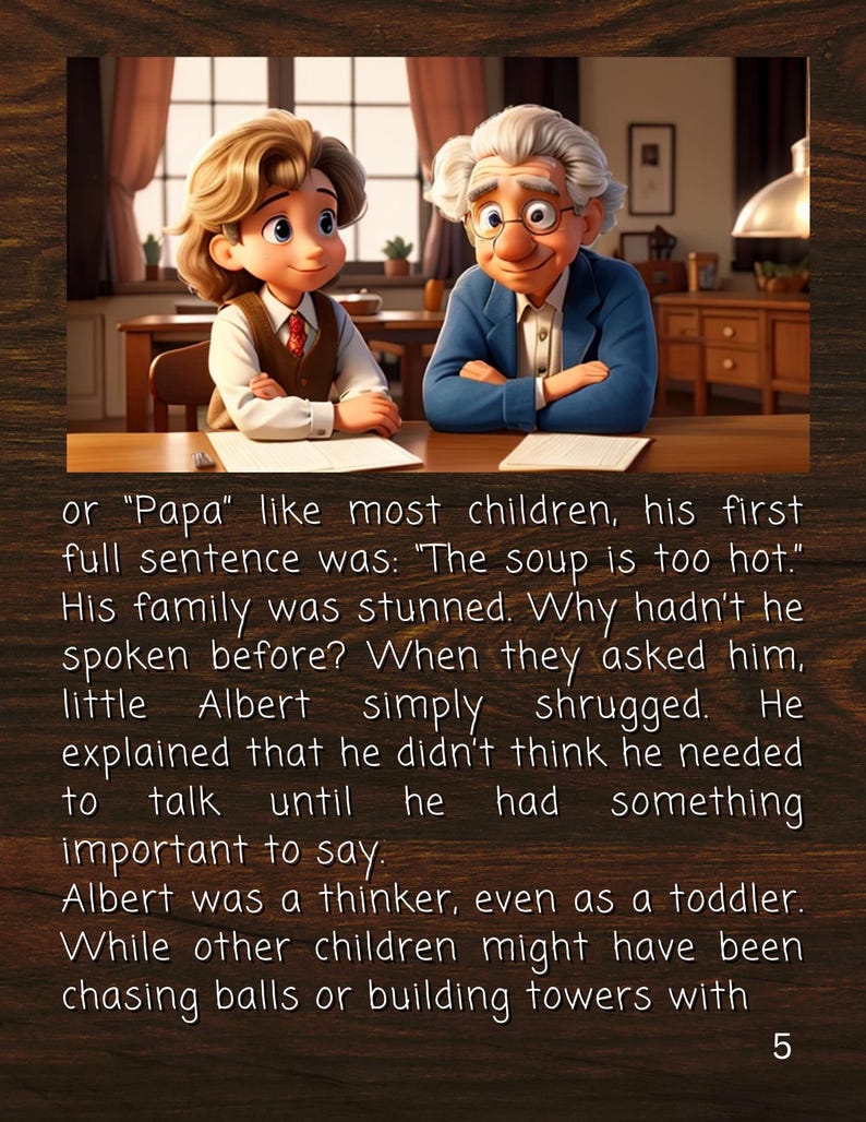 Albert Einstein Biography for Kids & Teens: Printable Activities (PDF ...