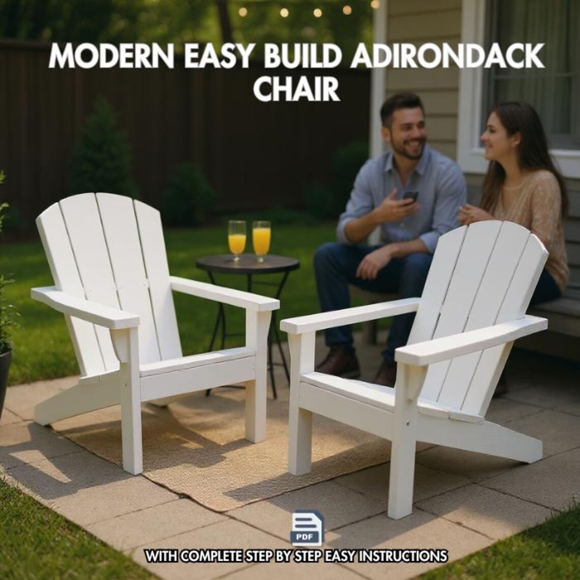 Classic Adirondack Chair Plans With Easy Build PDF Digital Download ...