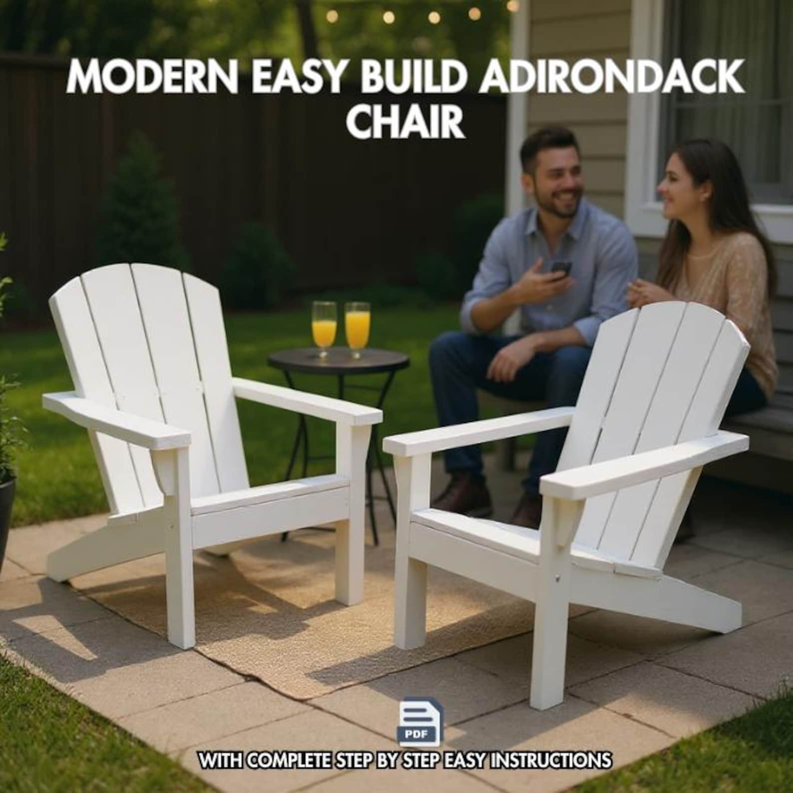 Classic Adirondack Chair Plans With Easy Build PDF Digital Download ...