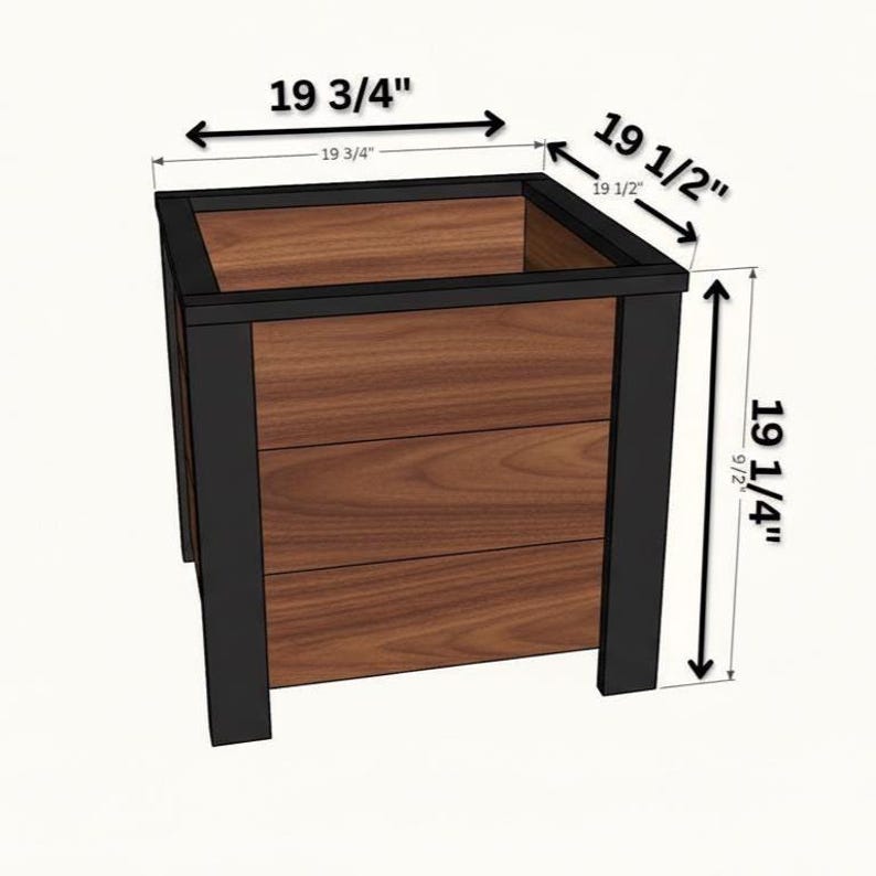 DIY Planter Box Woodworking Plans With Step by Step Guide & Pdf Digital ...