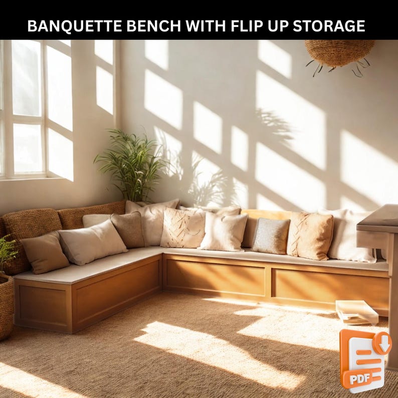 Diy L Shape Storage Bench Plans With Full Instructions - Easy Build ...