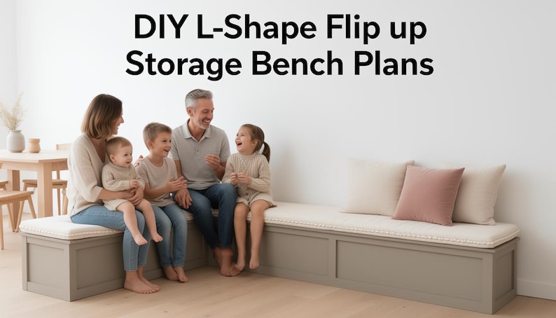 Diy L Shape Storage Bench Plans With Full Instructions - Easy Build ...