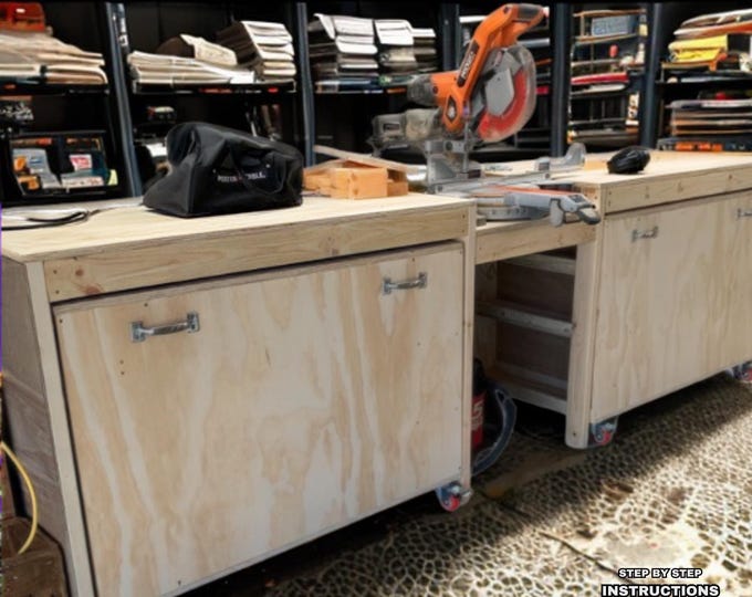 Workbench Rolling Cart (wroc) Packout Toolbox Plans - Imperial - Etsy ...