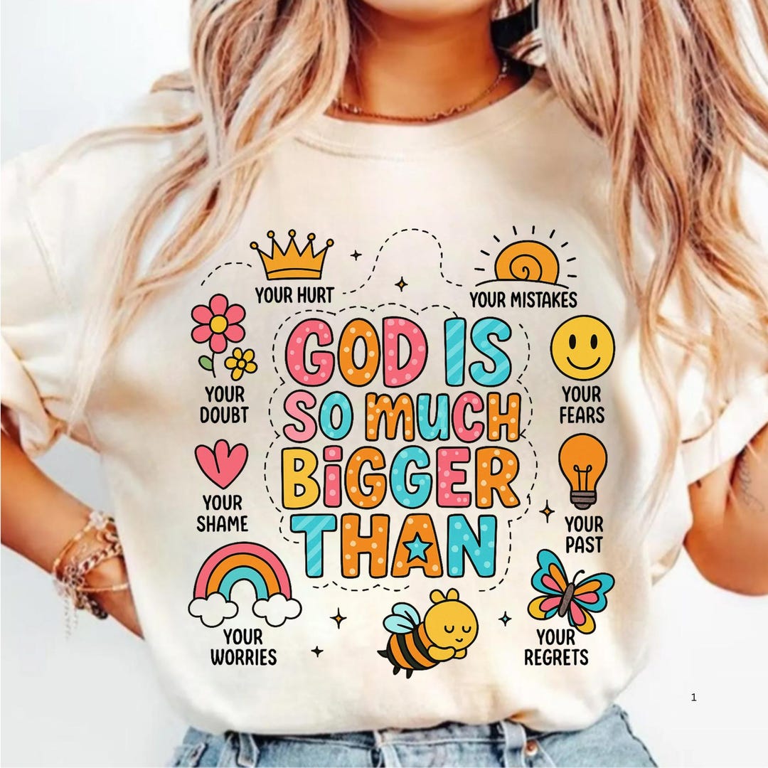 Preppy God is so Much Bigger Than Png, God Every Day Preppy Christian ...