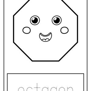 Shapes Coloring Book for Kids - Etsy