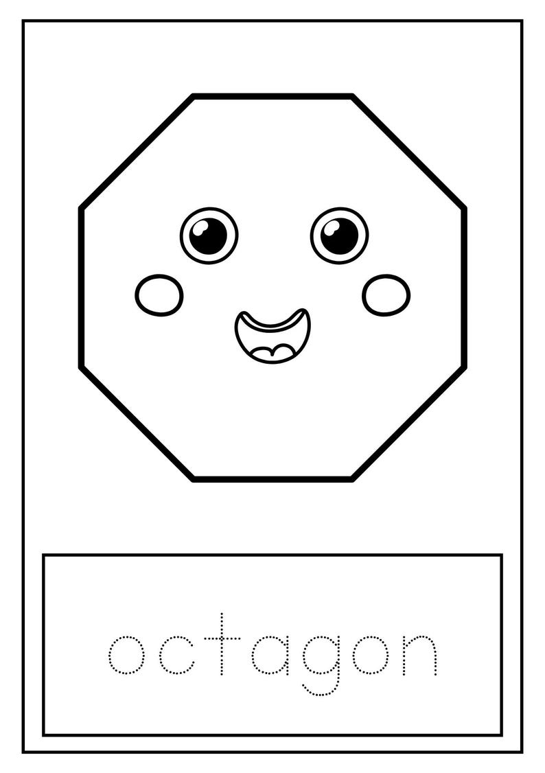 Shapes Coloring Book for Kids - Etsy