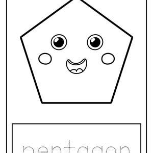 Shapes Coloring Book for Kids - Etsy