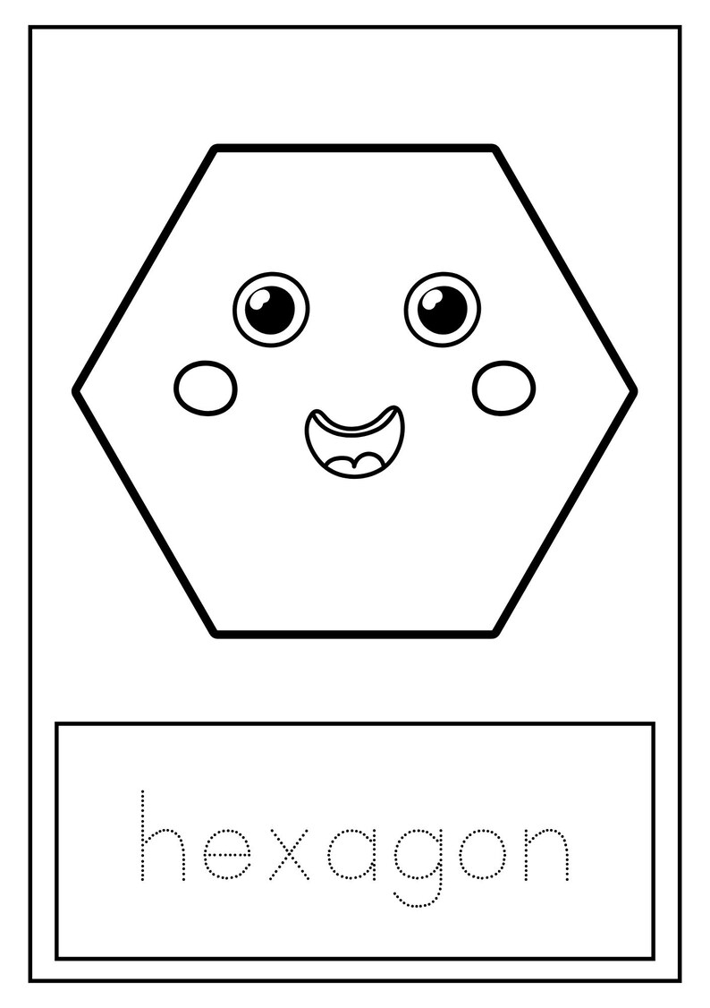 Shapes Coloring Book for Kids - Etsy