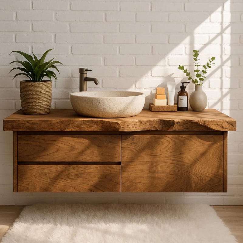 Live Edge Bathroom Vanity Top - Etsy
