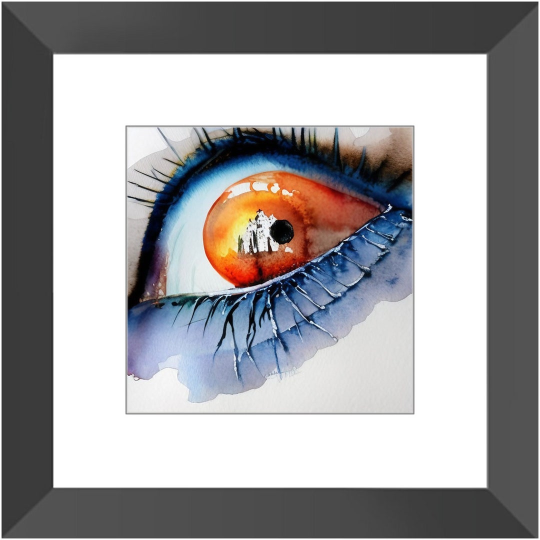 Eye Watercolor Print, Eye Digital Wall Art, Printable Wall Decor ...