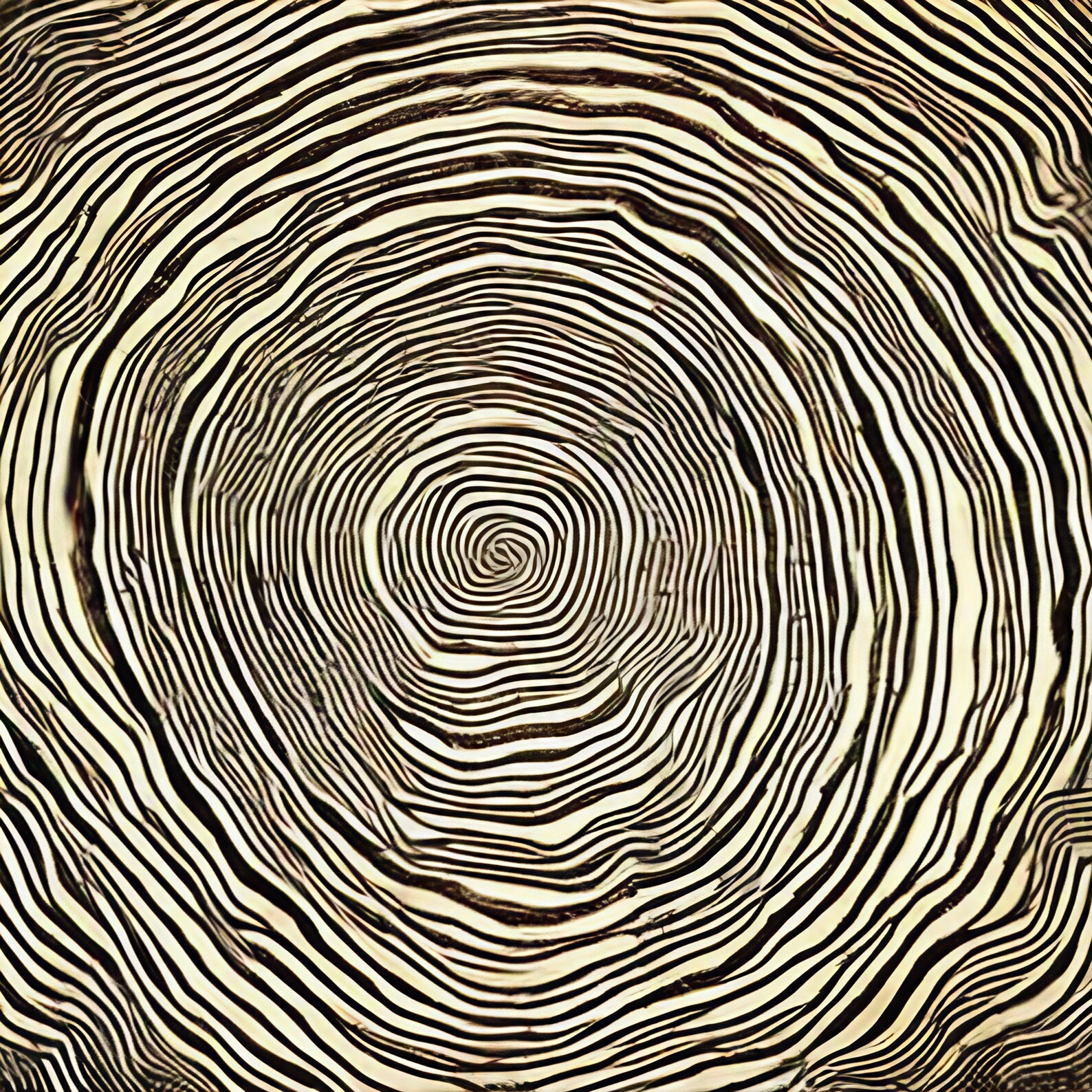 13 Pen and Ink Drawings of Woodcut Tree Rings, Tree Ring Art - 13 JPG ...