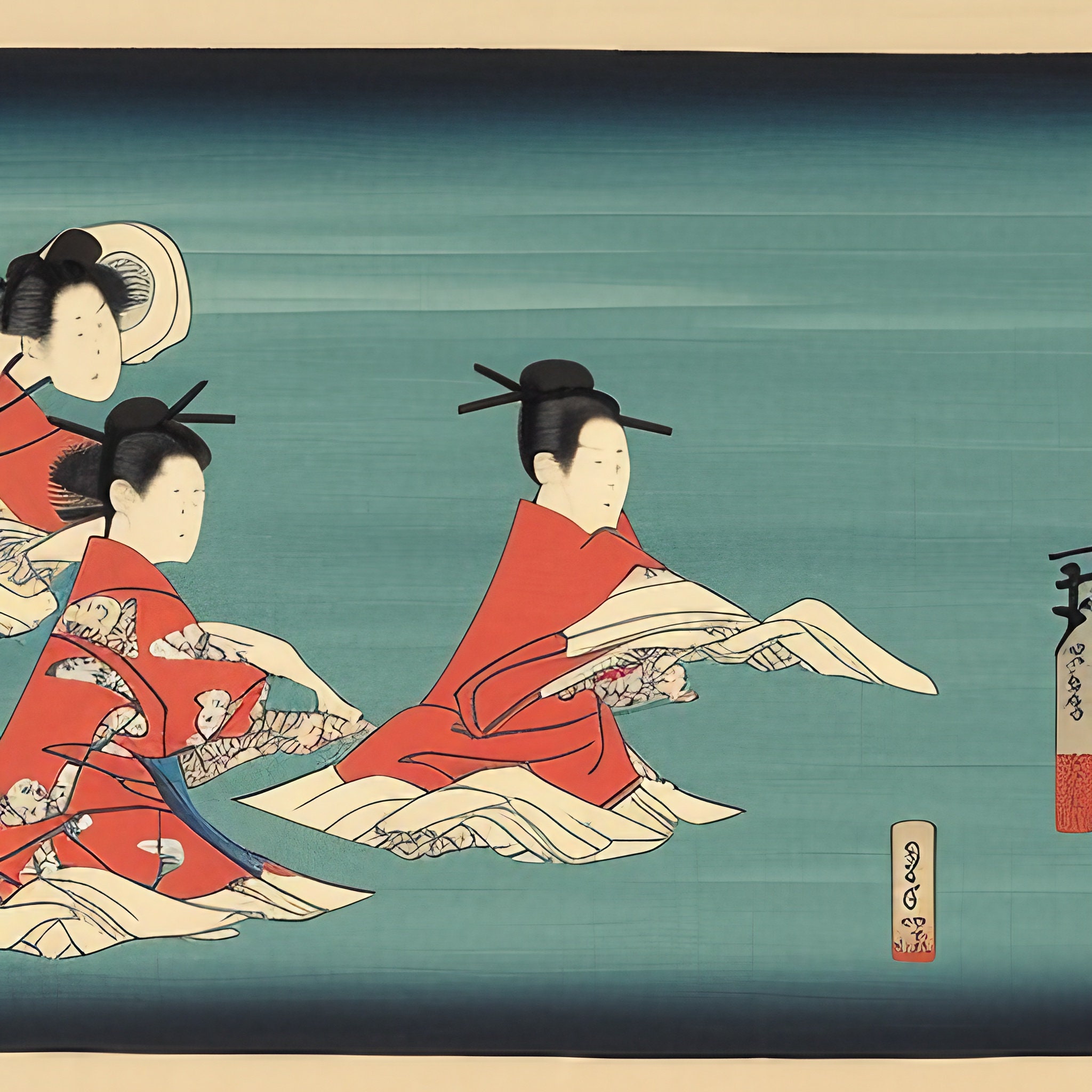 3 Prints, Ukiyo-e Japanese Art, Asian Wall Art, Printable Art, Ukiyo-e ...