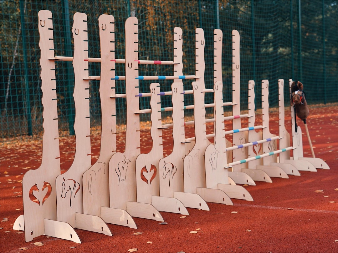 Hobby Horse 8 X Obstacle BIG Set 4x110 4x75cm, Kids Garden Jumping ...