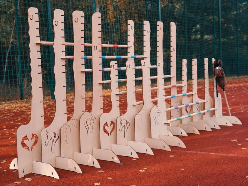 Hobby Horse 8 X Obstacle BIG Set 4x110 4x75cm, Kids Garden Jumping ...