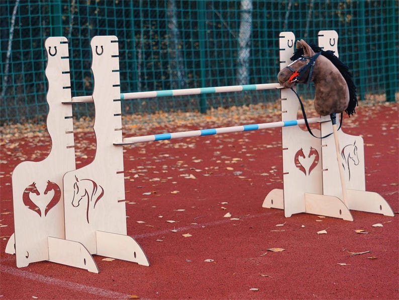 Hobby Horse Obstacle Set, Kids Garden Jumping Hurdles, 2x75cm Amazing ...