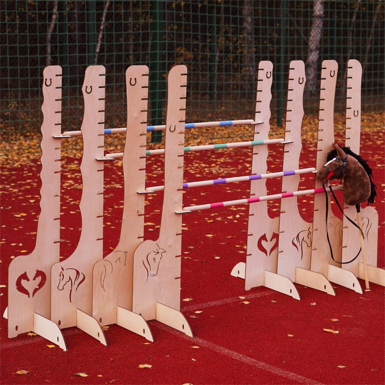 Hobby Horse Obstacle Set 4 X 110cm, Kids Garden Jumping Hurdles ...