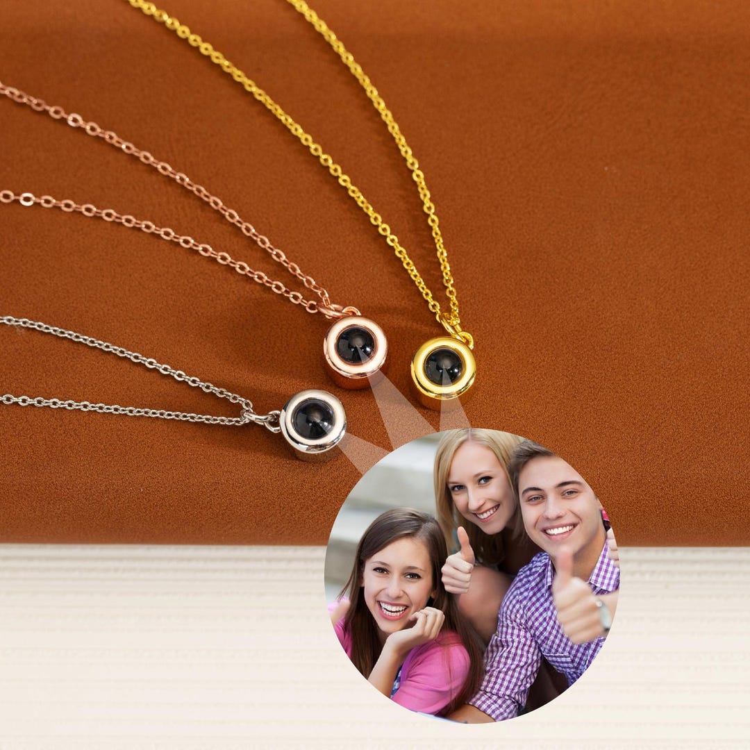 Bubble Projection Necklace, Photo Projection Necklace, Memorial Photo ...