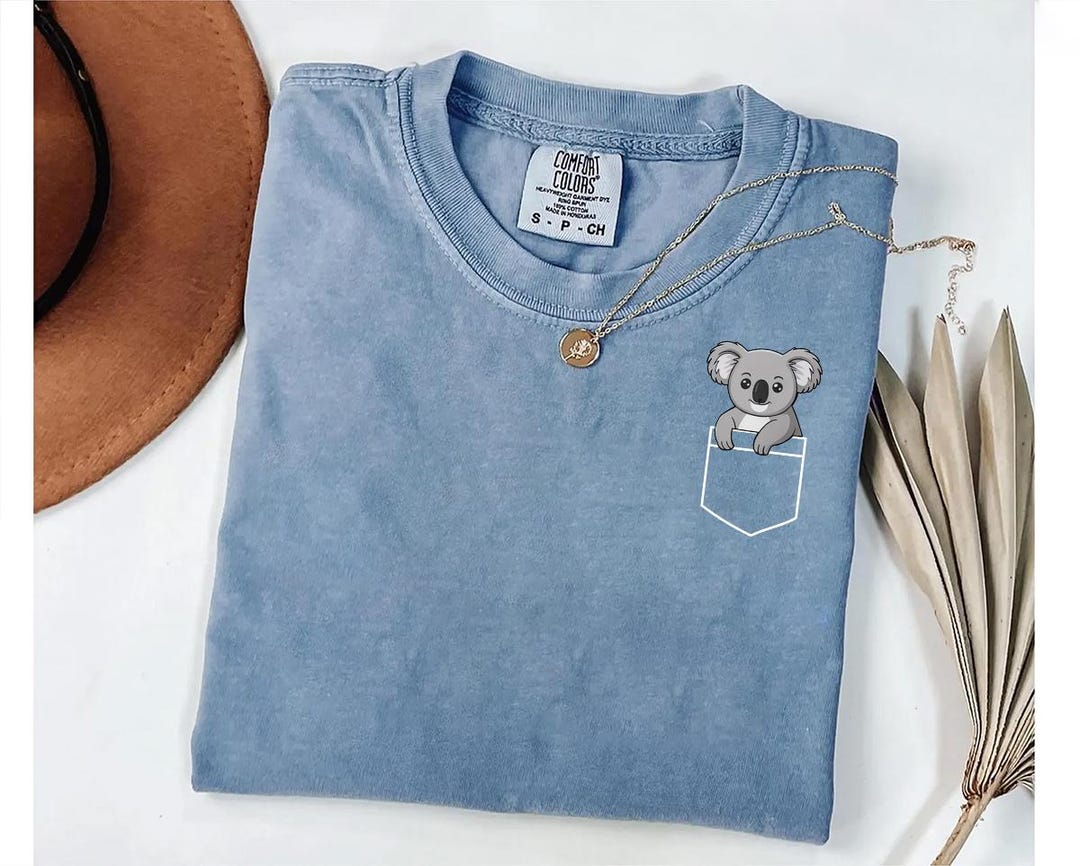 Pocket Koala Shirt – Cute Koala Bear T-shirt, Funny Animal Tee ...