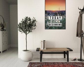 A New Day Motivational Poster - Etsy