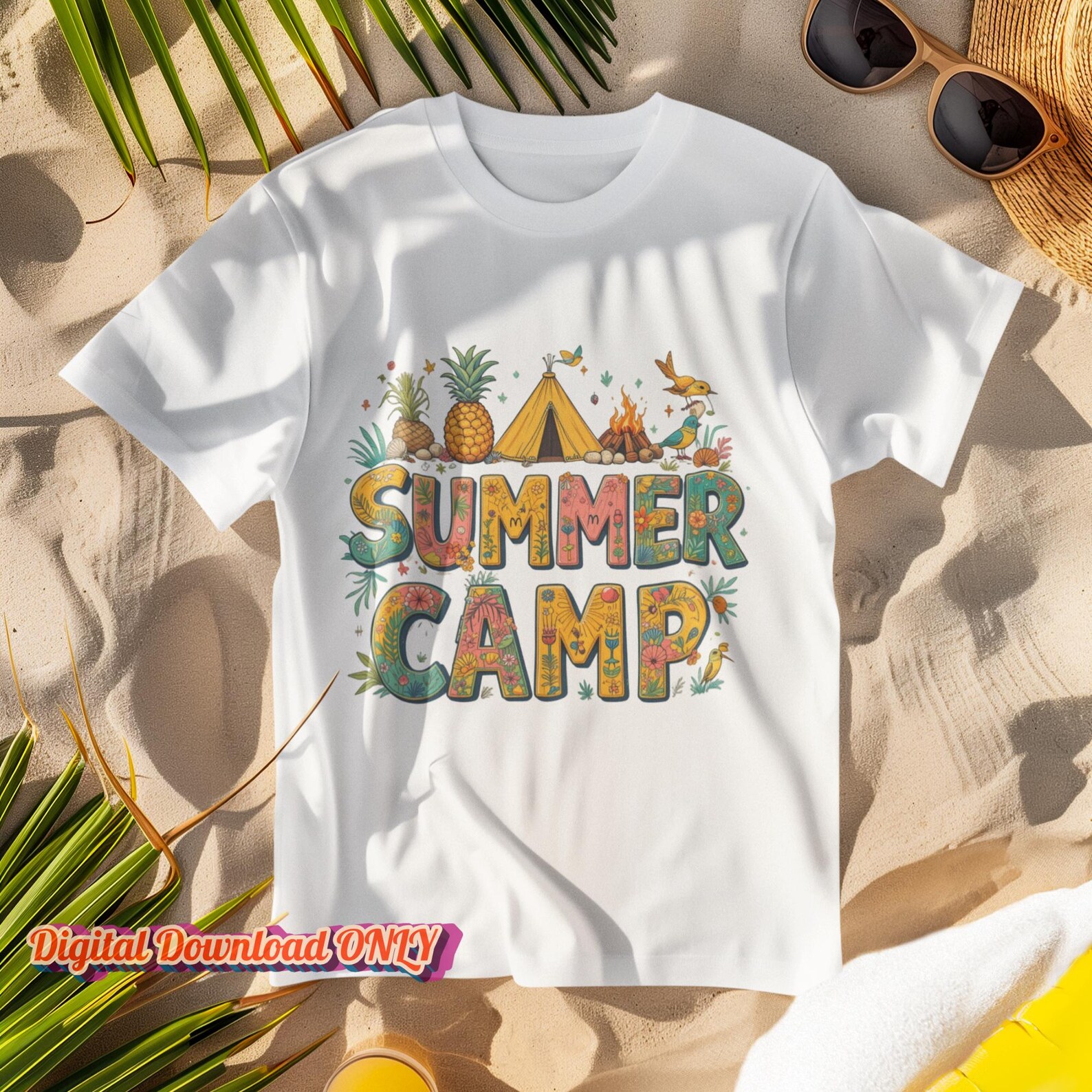 Summer Camp Printables | Digital Wall Art | Fun Kids Room Decor ...
