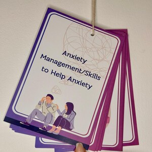 Anxiety Skills Cards, Anxiety Techniques, Stress, Mental Health, Trauma ...