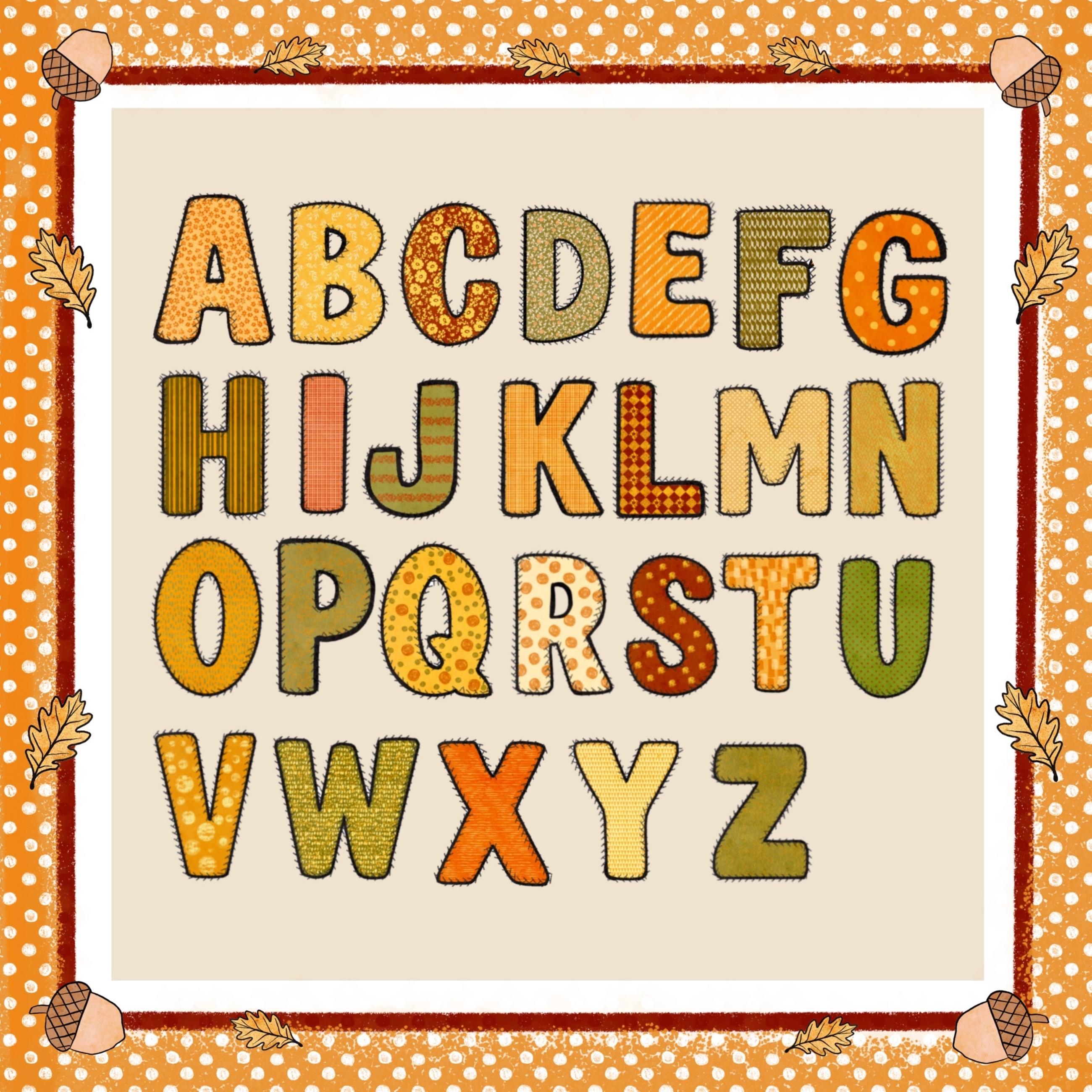 Fall Alphabet PNG Bundle, Coquette Aesthetic Letters, Preppy Font PNG ...