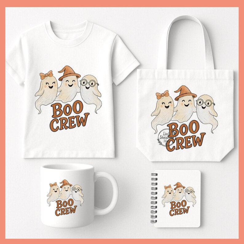 Halloween Ghost Clipart, Boo Crew Ghost Png, Cute Pastel Ghost ...