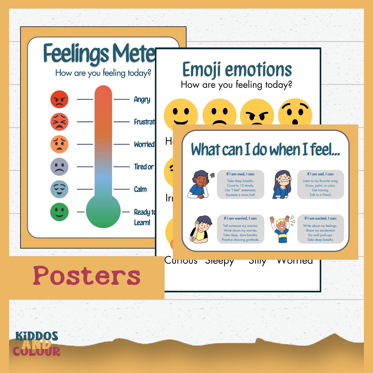 20+ Emotions Worksheets Printable Bundle: Big Feelings Activities ...