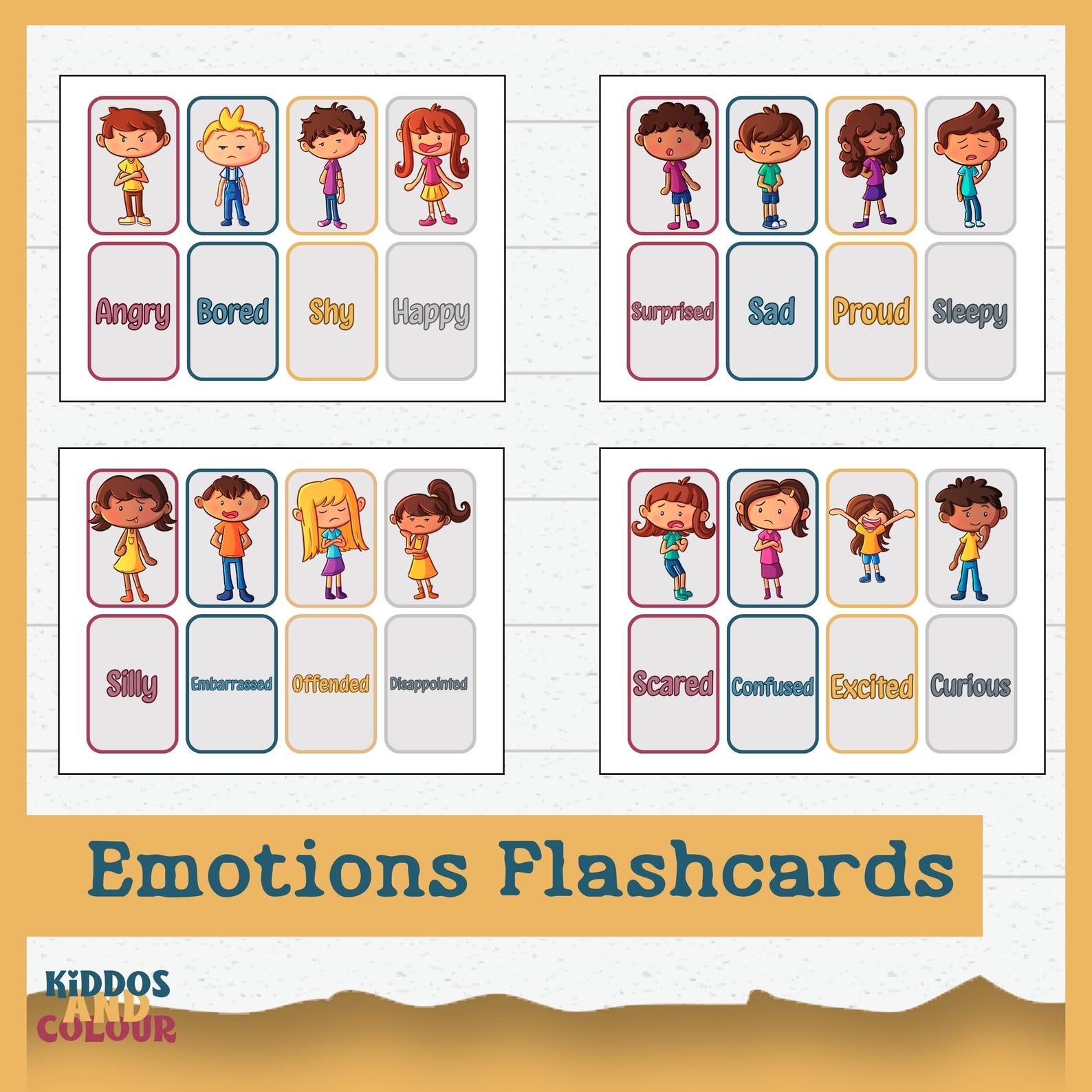 20+ Emotions Worksheets Printable Bundle: Big Feelings Activities ...