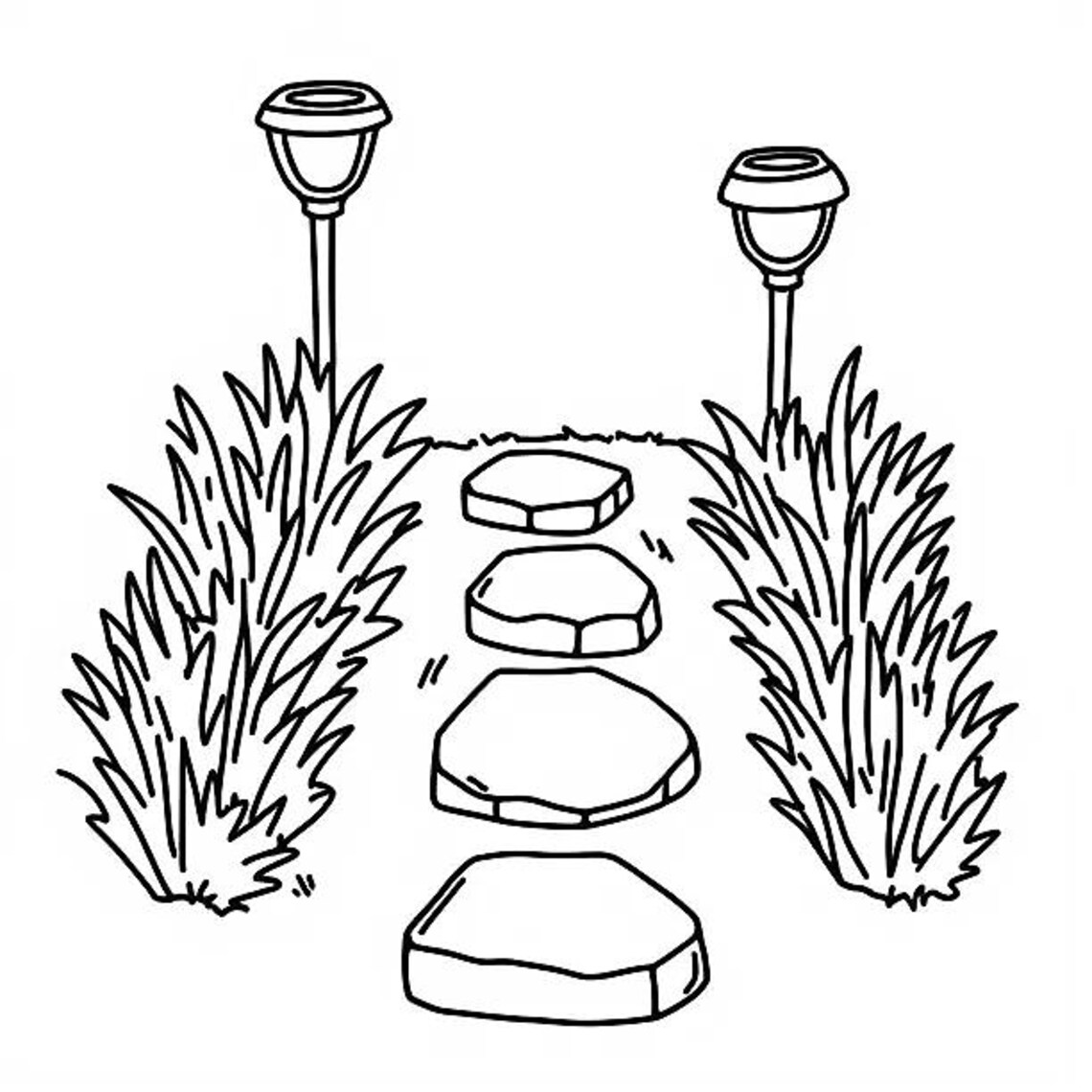 Garden Scenes Coloring Book – 50 Relaxing Nature Pages (printable PDF ...
