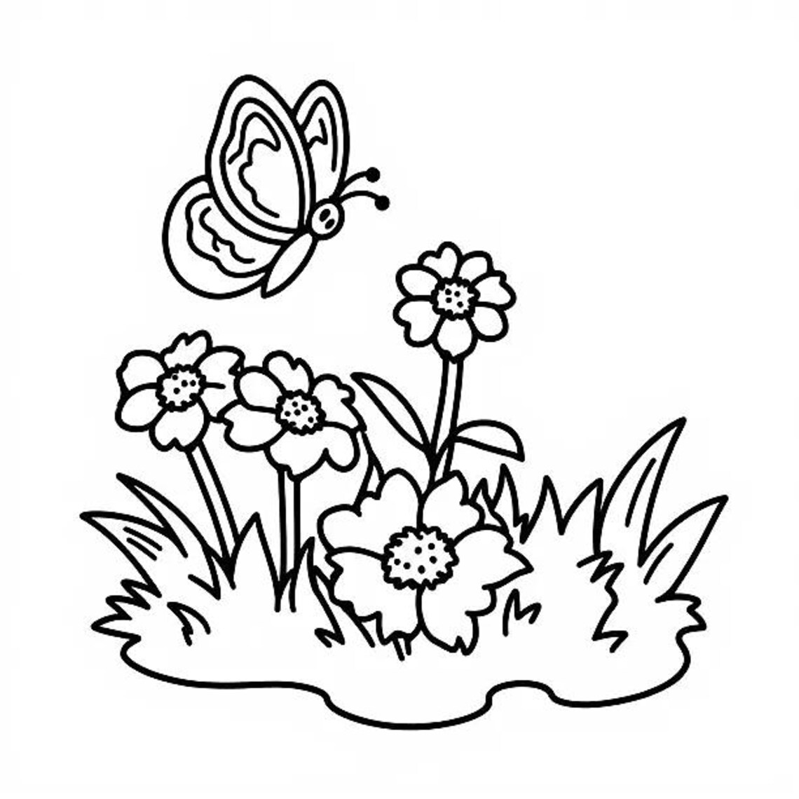 Garden Scenes Coloring Book – 50 Relaxing Nature Pages (printable PDF ...