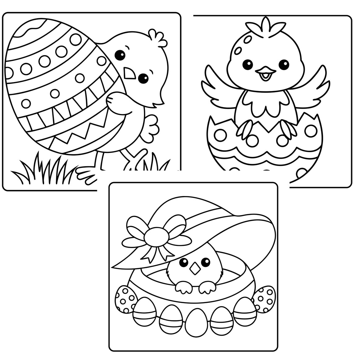 75 Easter Coloring Pages – Printable Coloring Book for Kids & Adults ...