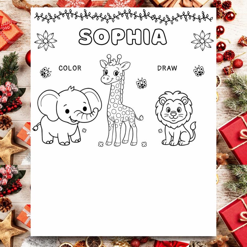Personalized Coloring Page for Kids | Custom Name Coloring Sheet ...
