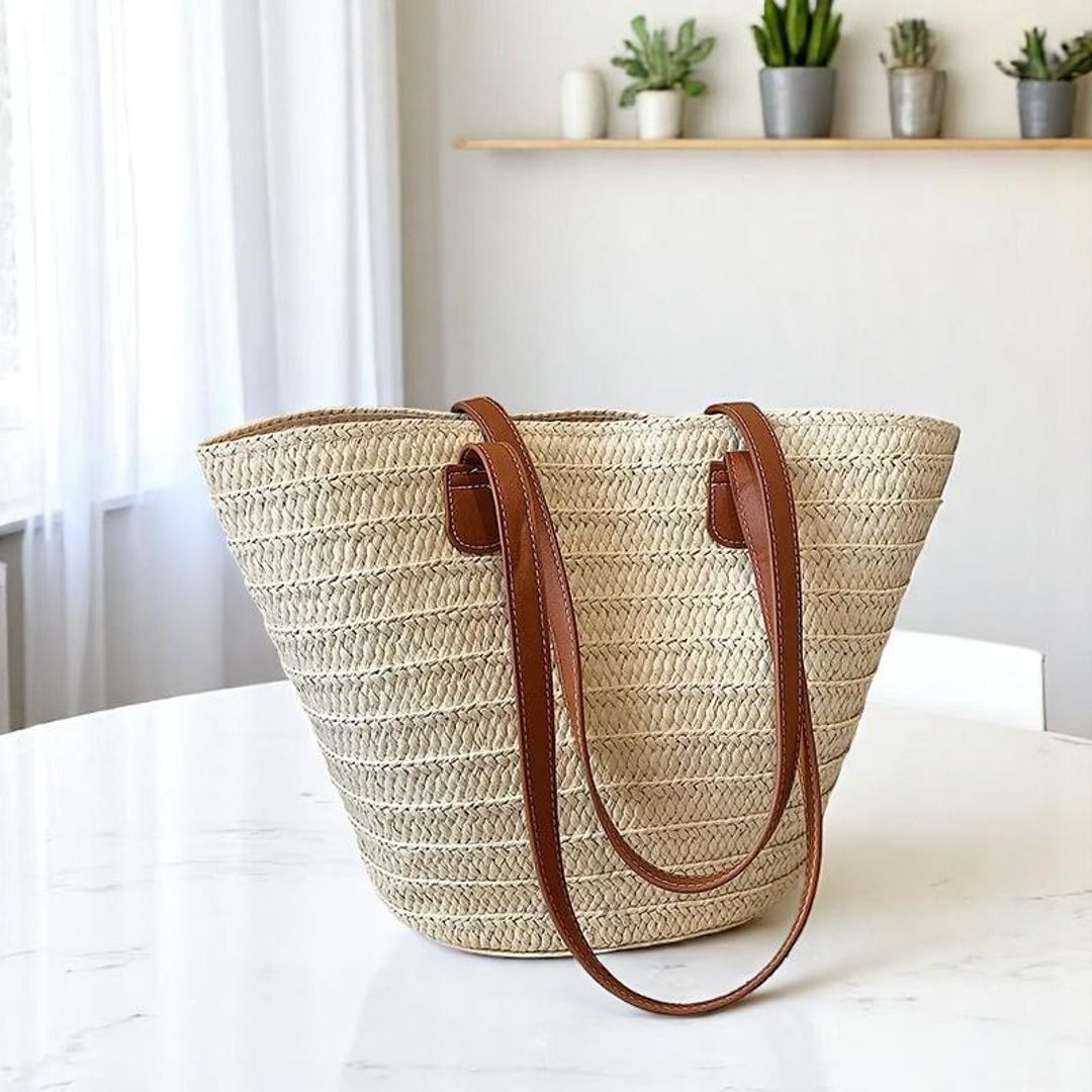 Crossbody Purse, Rattan Bag, Beach Bag, Rattan Shoulder Purse, Summer ...