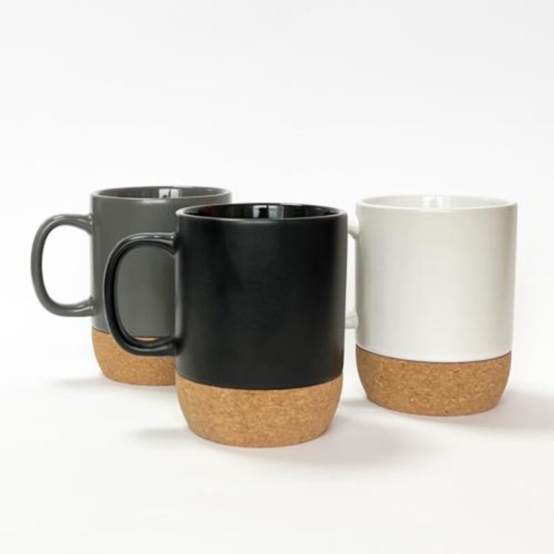 Ceramic Mug With Wooden Coaster – 320ml Coffee or Tea Cup, Stylish Gift ...