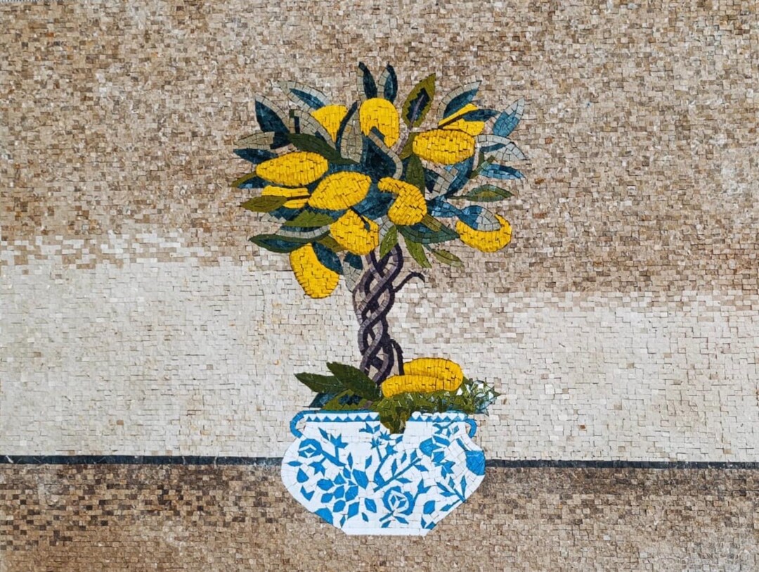 Mosaic Kitchen Backsplash | Lemon Tree Kitchen Tile , Bathroom Tile ...
