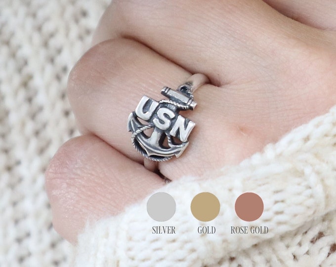 Vintage WWII Usa Us Navy MILITARY Sterling Silver Ring - Etsy