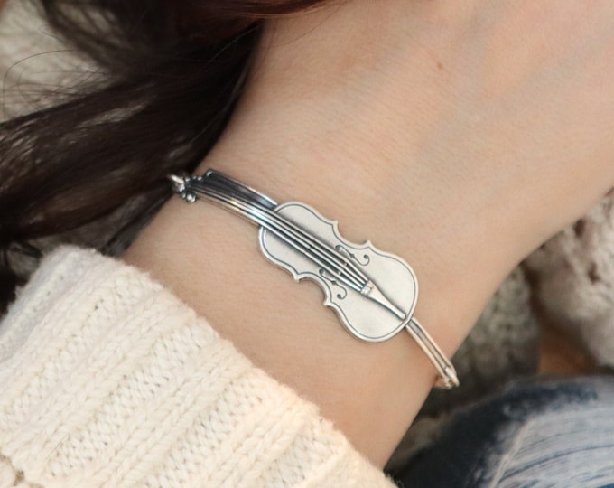 Cello Bracelet, Cello Anklet, Sterling Silver Finish, Cello Jewelry - Etsy