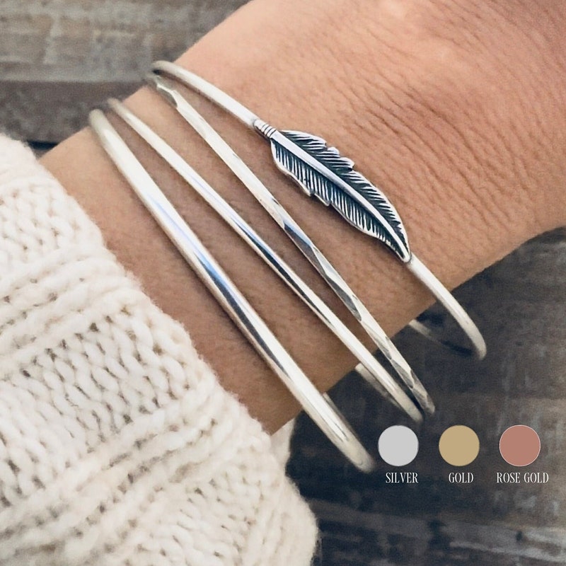 Feather Bracelet - Etsy