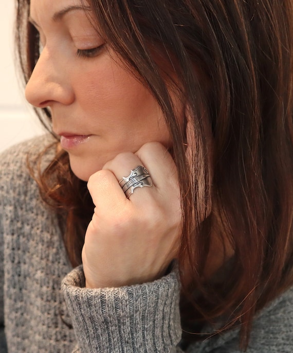 Violin Ring Viola Ring Adjustable Sterling Silver Finish - Etsy