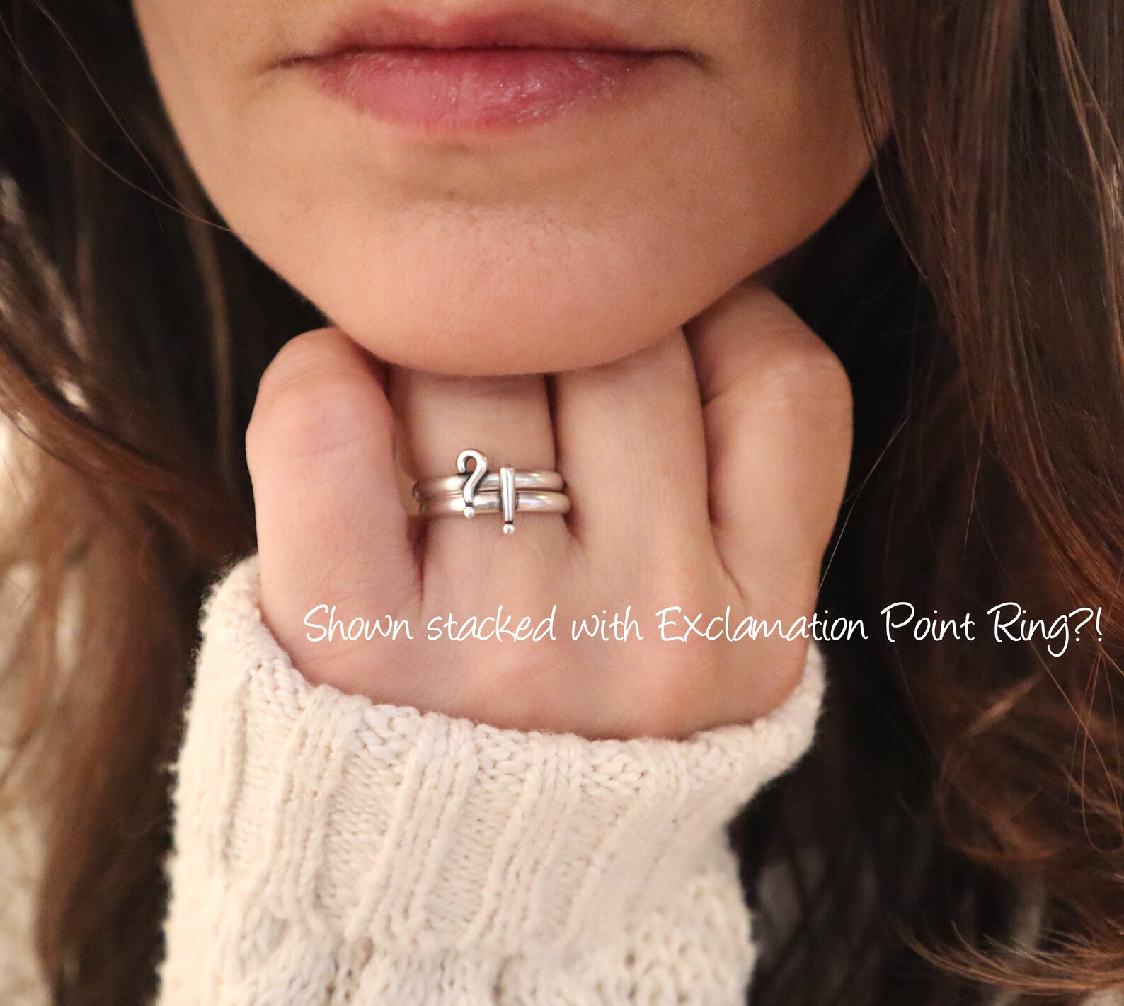 Question Mark Ring Punctuation Jewelry Grammar Ring 24K | Etsy