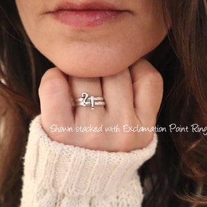 Question Mark Ring, Punctuation Jewelry, Grammar Ring, 24K Gold or ...