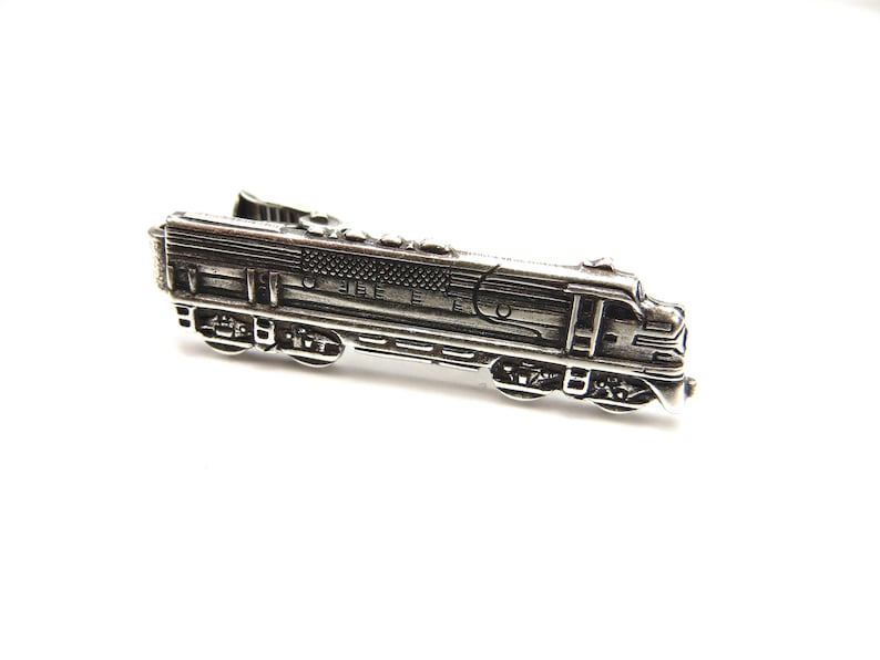 Train Tie Clip Santa Fe Locomotive Tie Bar Train Tie Bar - Etsy
