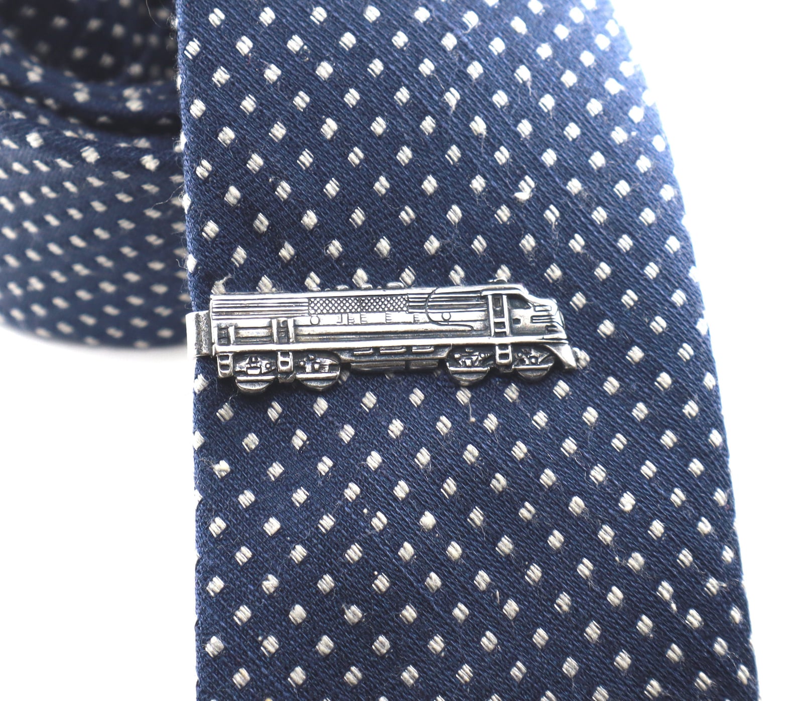 Train Tie Clip Santa Fe Locomotive Tie Bar Train Tie Bar - Etsy