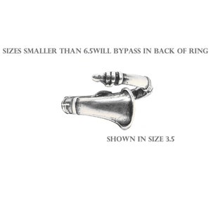 Clarinet Ring, Silver, Gold, Rose Gold, Brass Finishes, Clarinet Gifts ...