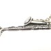 Saxophone Necklace, Sterling Silver Finish - Etsy