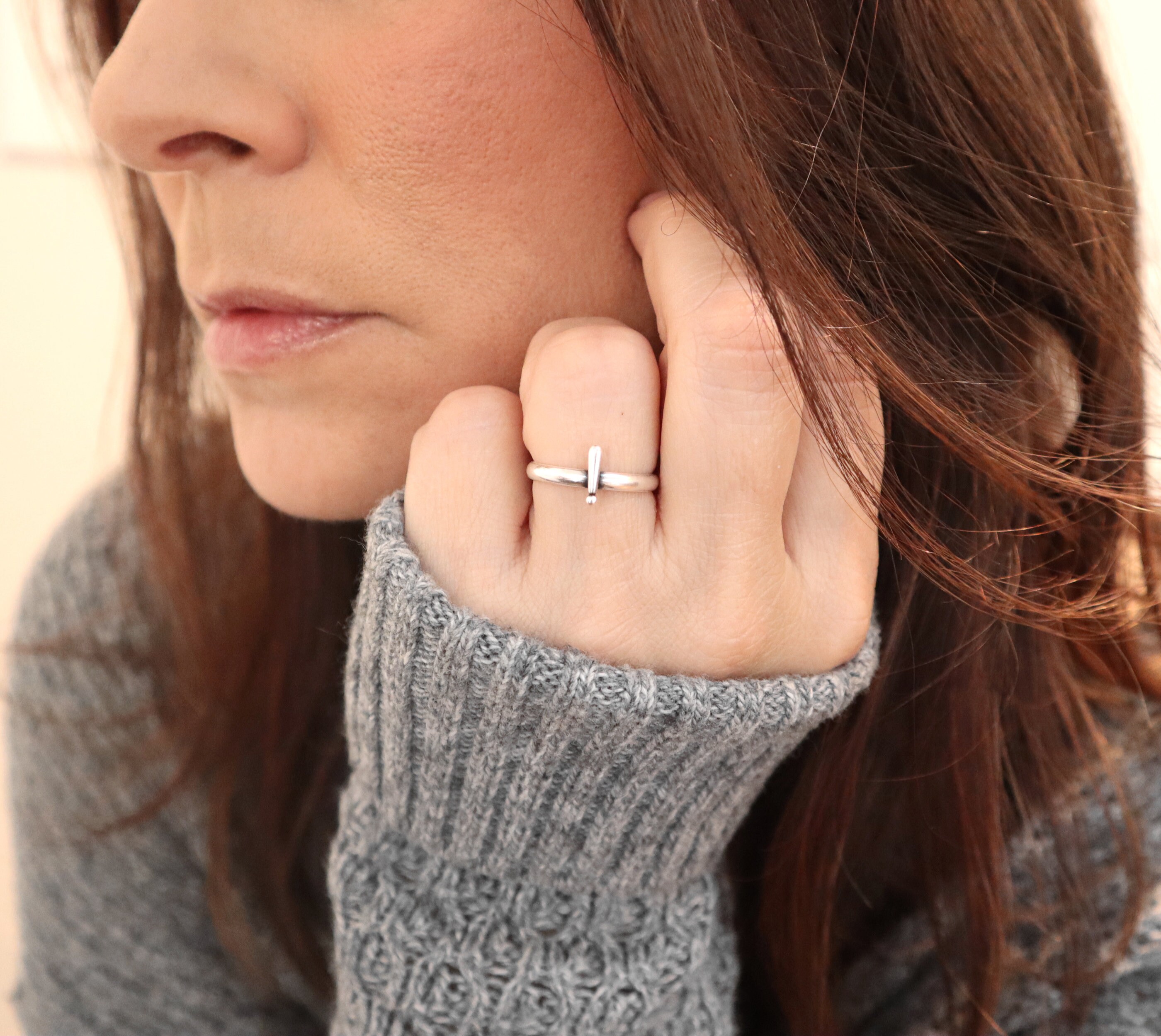 Exclamation Point Ring, Punctuation Jewelry, Grammar Ring, Sterling ...